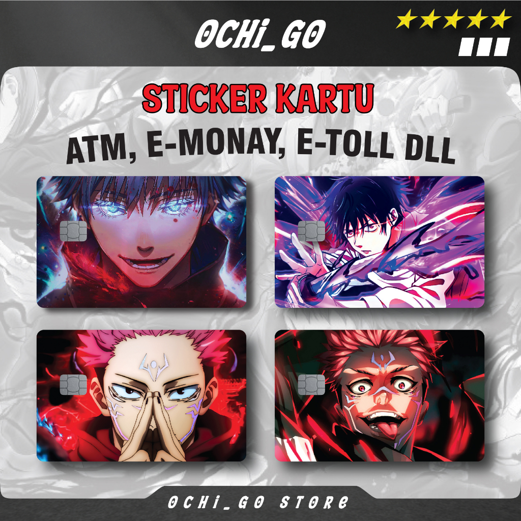 Garskin Skin Atm Card Atm Card Sticker - Jujutsu Kaisen Anime | Satoru ...