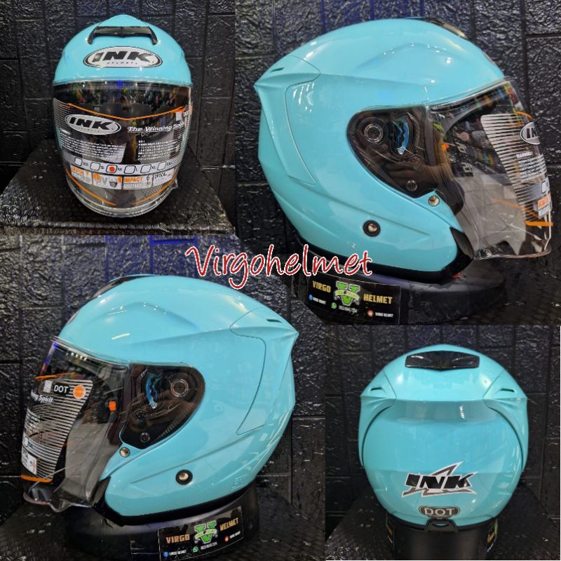 Helmet INK DYNAMIC NEW Color AQUA BLUE ORIGINAL | Shopee Malaysia