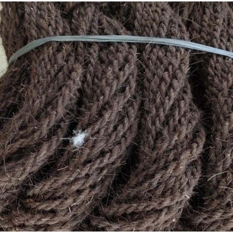 HITAM !Black Fiber gazebo Rope/Palm Fiber Rope/gazebo House Tie Rope ...