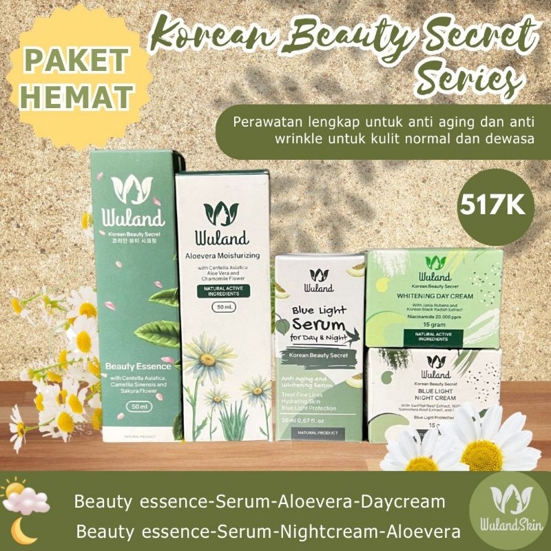 Wuland skincare KOREAN BEAUTY SECRET SERIES PACKAGE | Shopee Malaysia