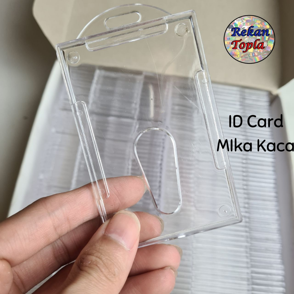 Transparent ID Card/Acrylic ID Card/Mica Glass ID Card/Name Tag Holder ...