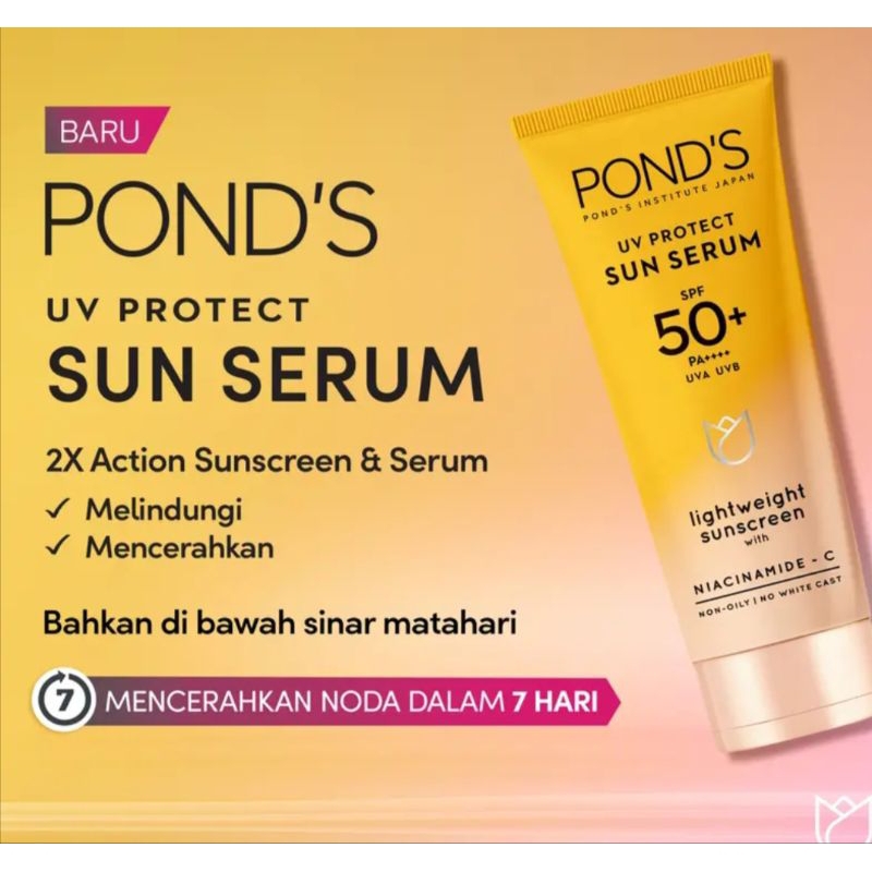 PONDS UV PROTECT SUN SERUM SPF 50PA+++(SUNSCREEN) | Shopee Malaysia