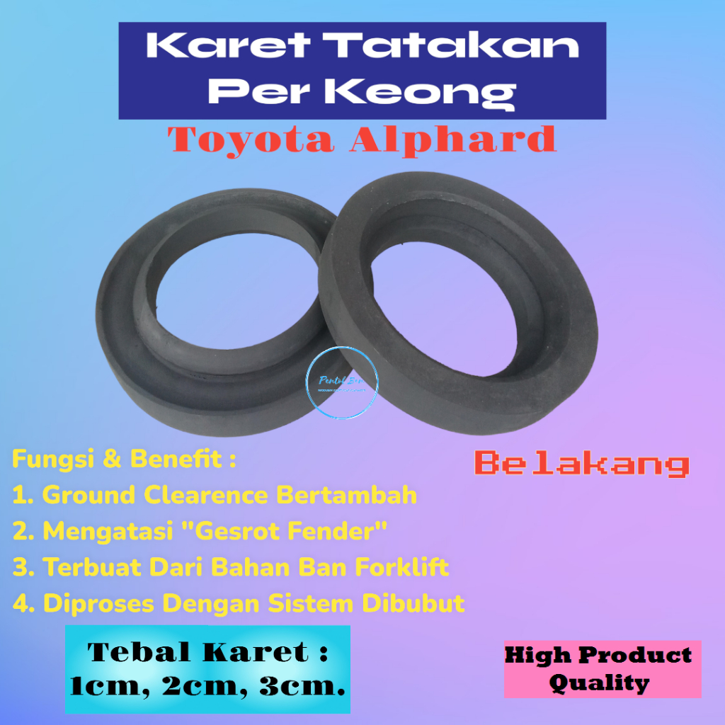 Toyota Alphard Harrier Camry Rear Snail Spring Riser Rubber Coaster ...
