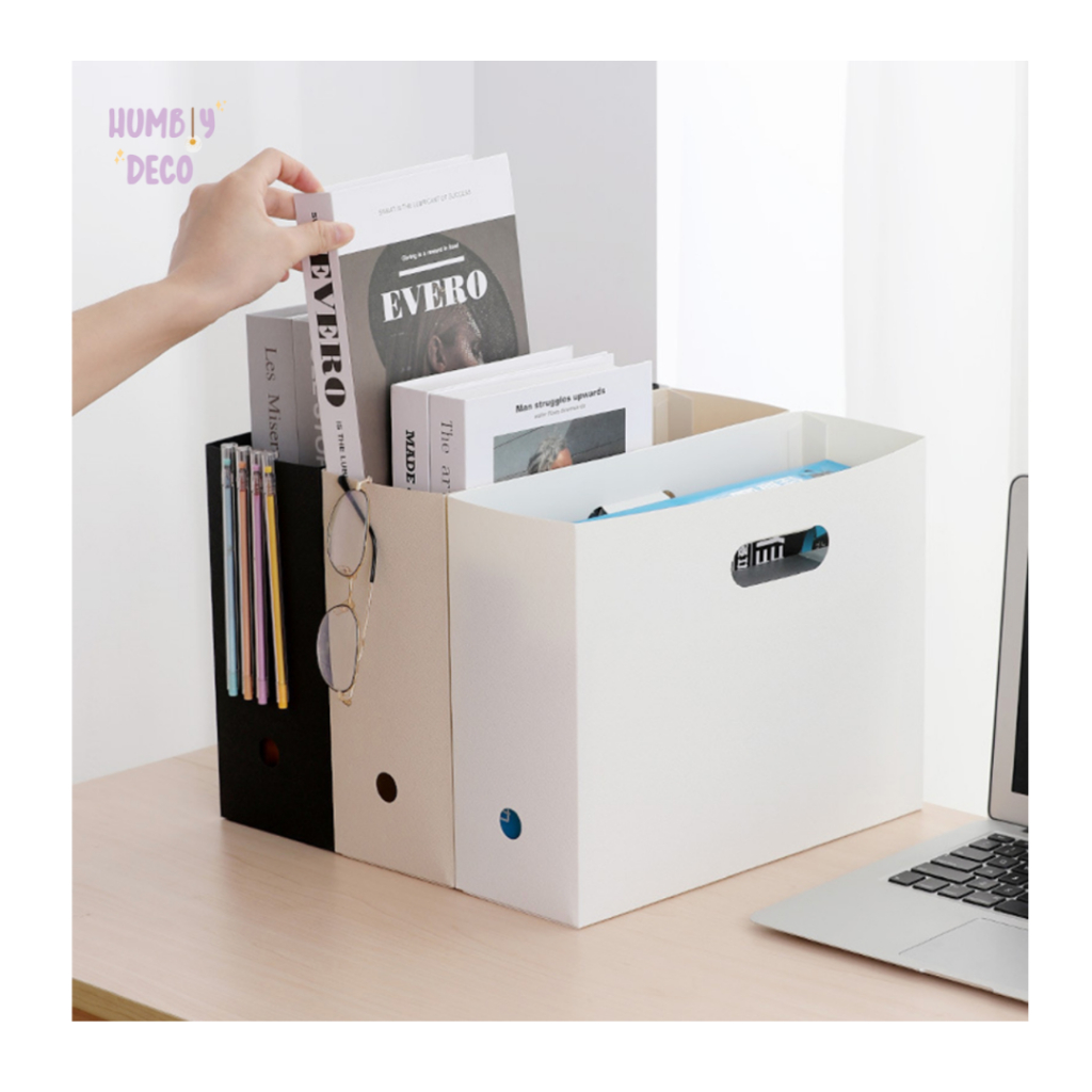 Korean Minimalist File Books Folder Storage Box Organizer | Minimalist ...