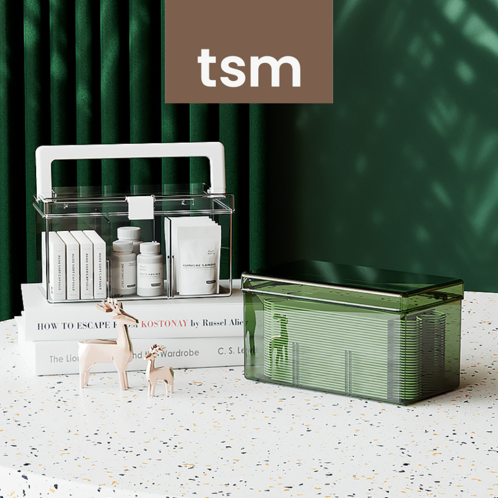 TSM Multipurpose Storage Bin With Handle | Mask Holder | Medicine Box ...