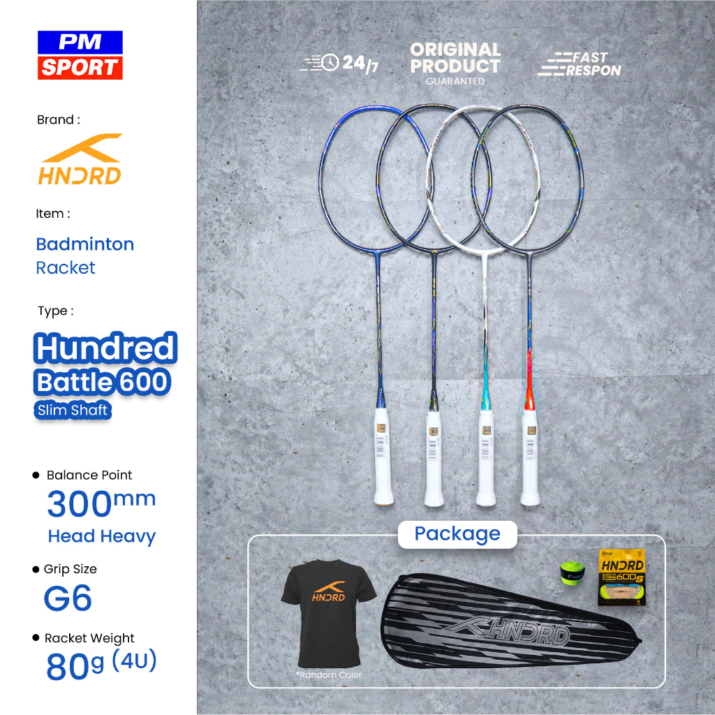 Original HUNDRED BATTLE 600 BADMINTON / BADMINTON RACKET | Shopee Malaysia