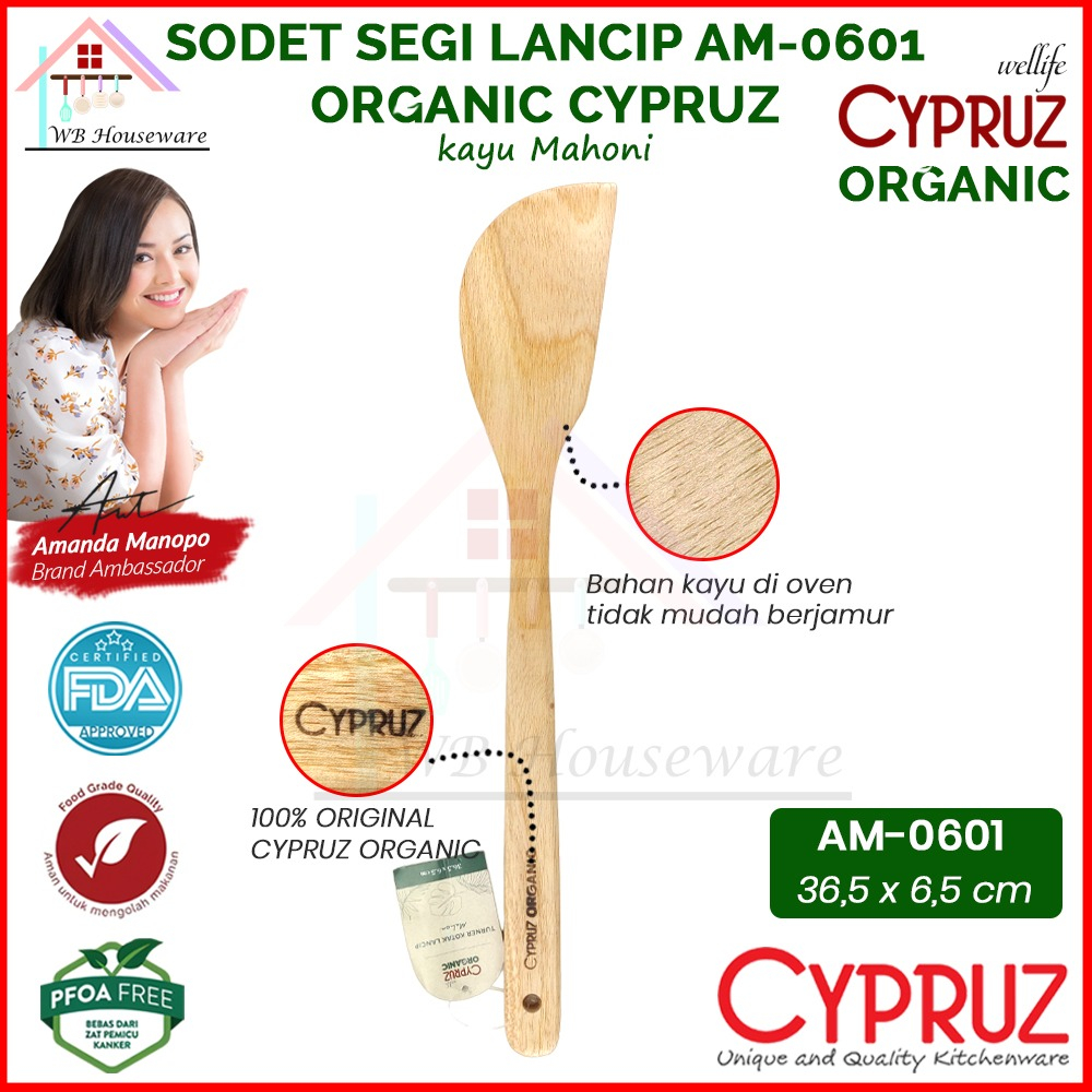 Sharp mahogany wooden sodet / spatula / long ladle / CYPRUZ sutil ...