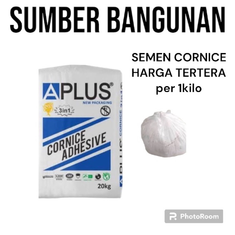 CORNICE CEMENT / GYPSUM CEMENT / GYPSUM PUTTY PER 1kilo | Shopee Malaysia