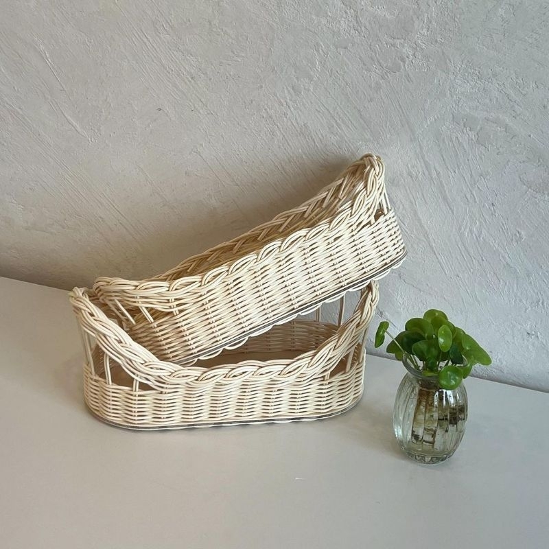 Rattan Parcel Basket Hamper mini Boat souvenir | Shopee Malaysia
