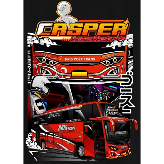 Mania CASPER BUS STICKERS 5 PCS | Shopee Malaysia