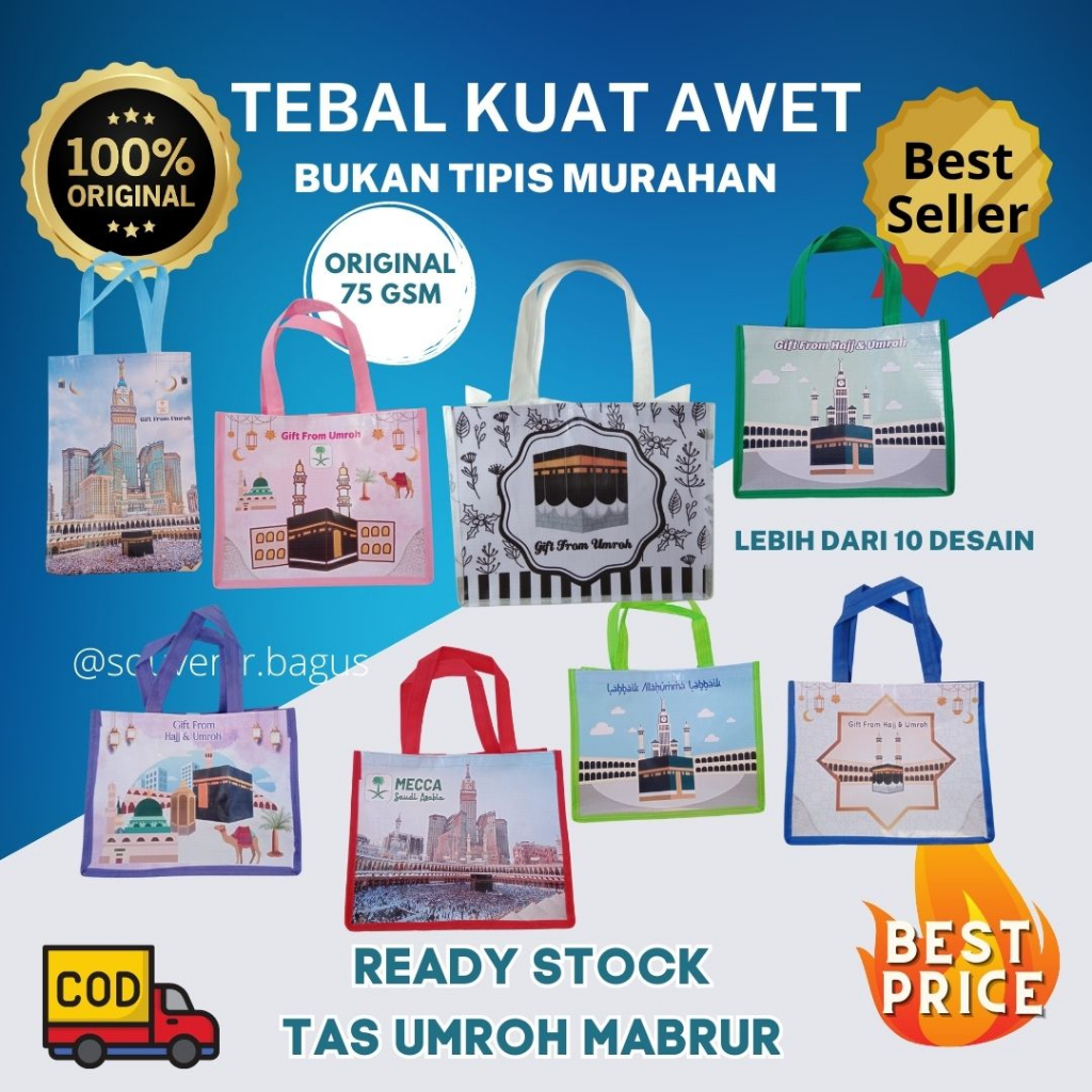 Umrah Hajj Souvenir Bag By Gift Hajj Umrah Kudus Manasik Hajj | Shopee ...