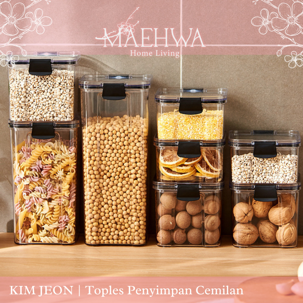 【MAEHWA】KIM Jeon Transparent Food Box Jars Minimalist Snack Storage ...