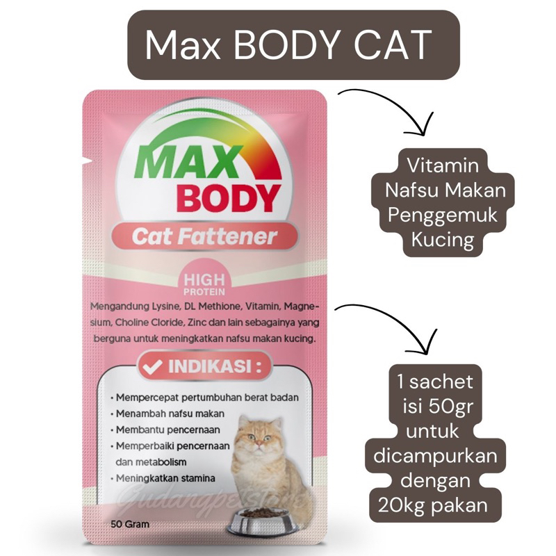Multivitamin CAT Appetite MAX BODY CAT MAX BODY FAT/CAT FAT FAT FAT And ...