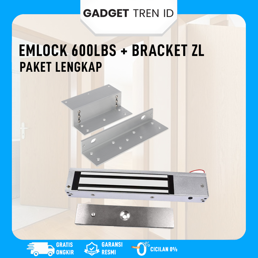 Em Lock 600lbs+Bracket ZL Magnetic Door Lock Magnet Lock | Shopee Malaysia