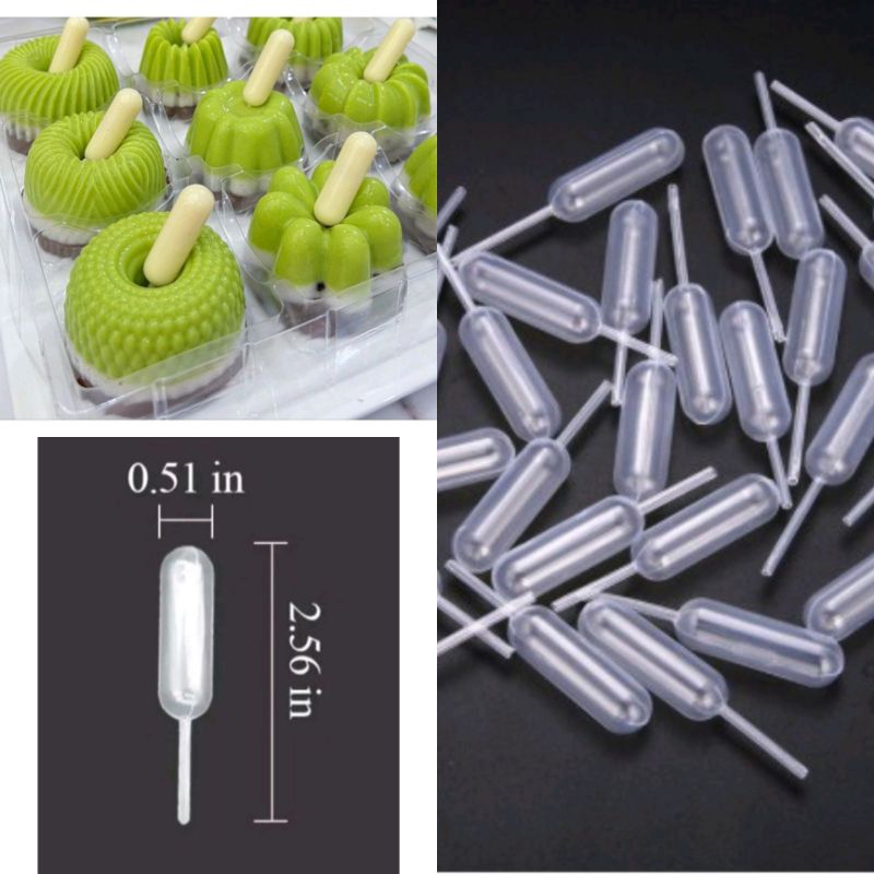 10pcs 4ml Vla Pipettes/Pudding Dropper Pipettes/Oval Vla Pipettes ...