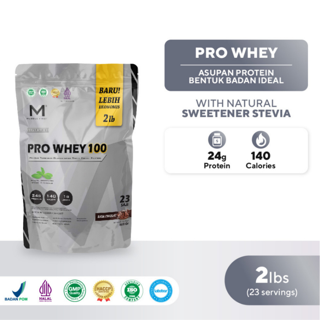 Muscle FIRST Pro Whey 100 size 2 lbs / 900 gr - Whey Protein Supplement ...