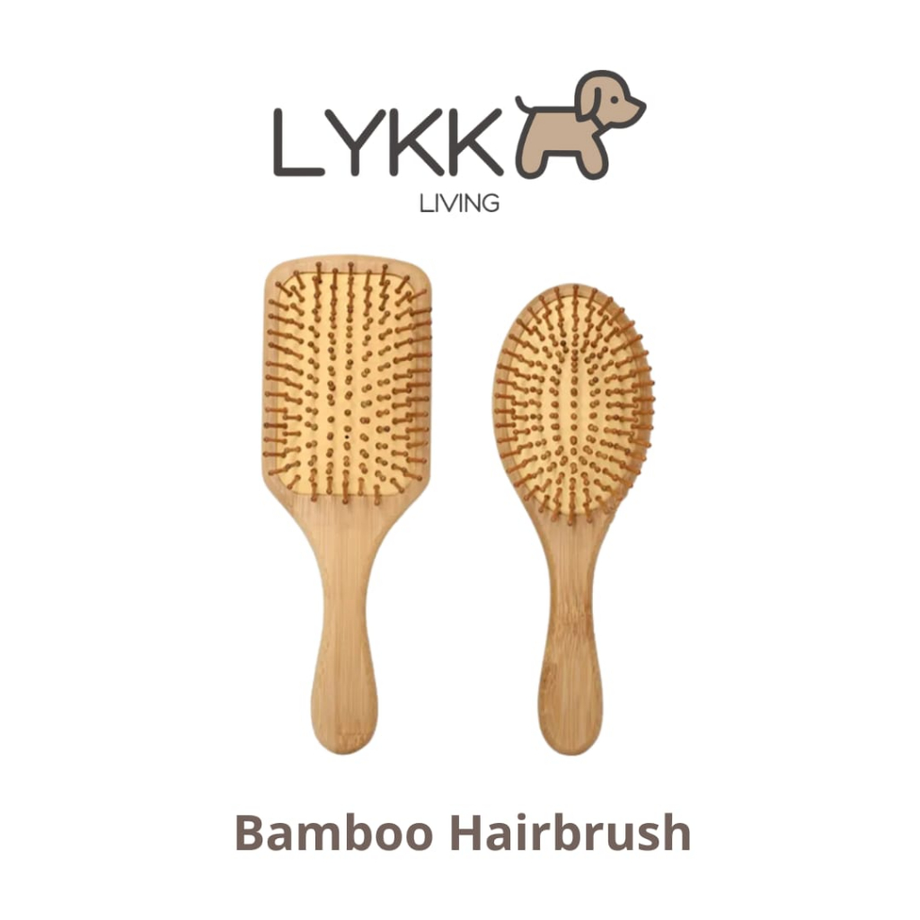 Bamboo Hairbrush - Aesthetic Bamboo Comb - Bamboo Head Massage Comb ...