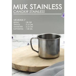 Mug/glass/coffee Cup Stainless 7cm | Shopee Malaysia