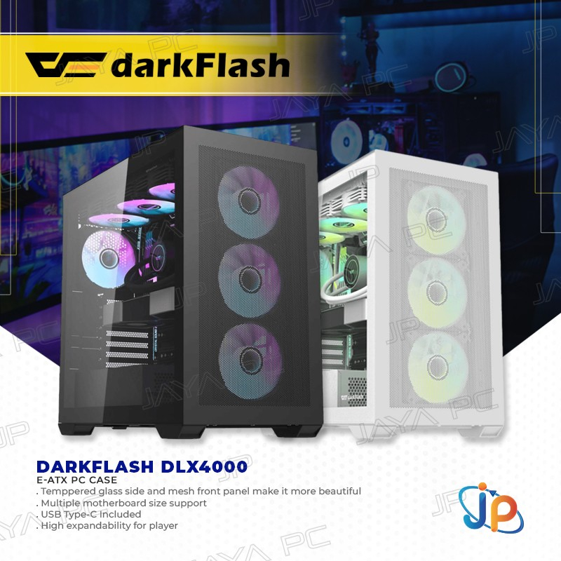 Darkflash DLX4000 E-ATX PC CPU Case - Tempered Glass Casing | Shopee ...