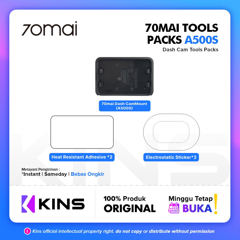 70mai DashCam Tool Packs A800S-1/A500S-1/D06/M300 70mai Static Sticker ...