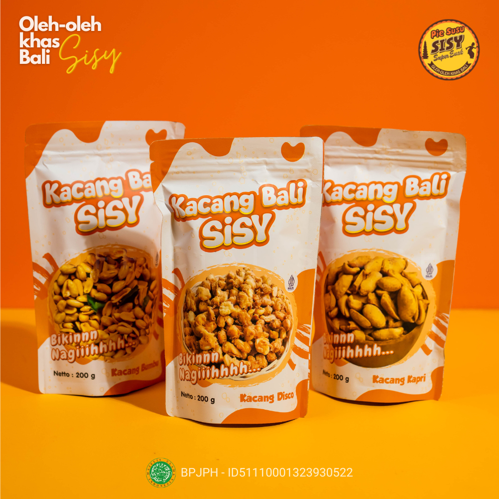 Original Balinese Peanuts by Pie Susu Sisy with 3 flavor variants 200g ...