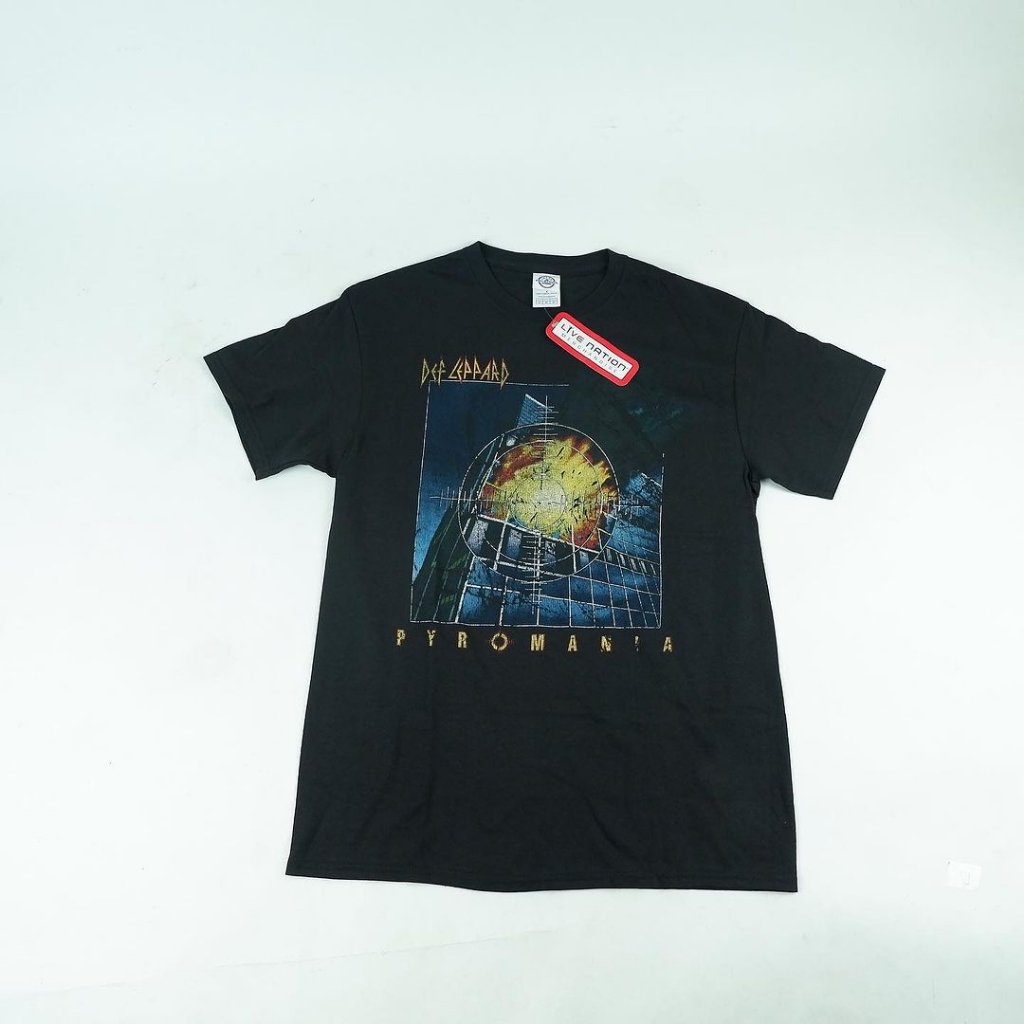 Def Leppard Vintage Pyromania Band T-shirt Black | Shopee Malaysia