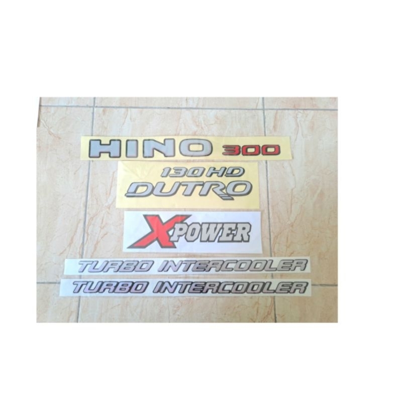 Hino 300xpower 130hd dutro turbo intercooler Sticker 1set/hino 300 ...