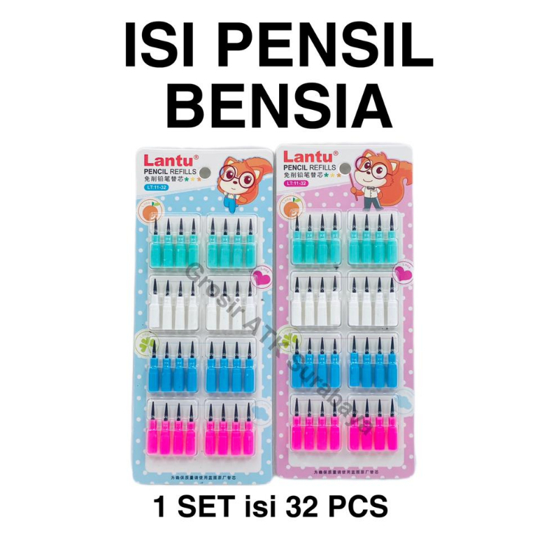 Bensia PENCIL FILL / Bensia Lantu LT 11-32 Pencil Refill Fancy Cute ...