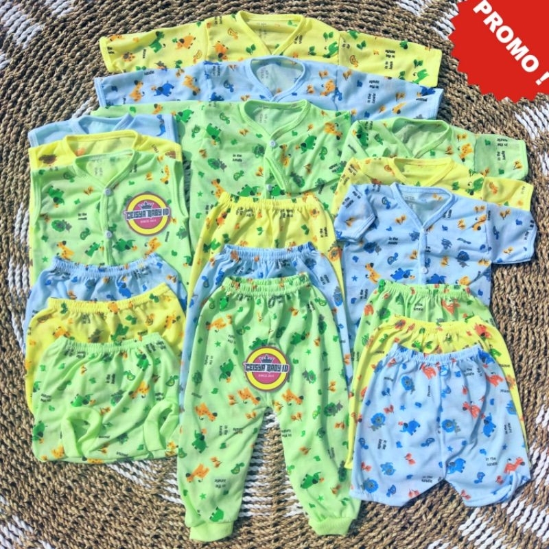 Package Of 18pcs Newborn baby Clothes And Pants Character motif baby ...