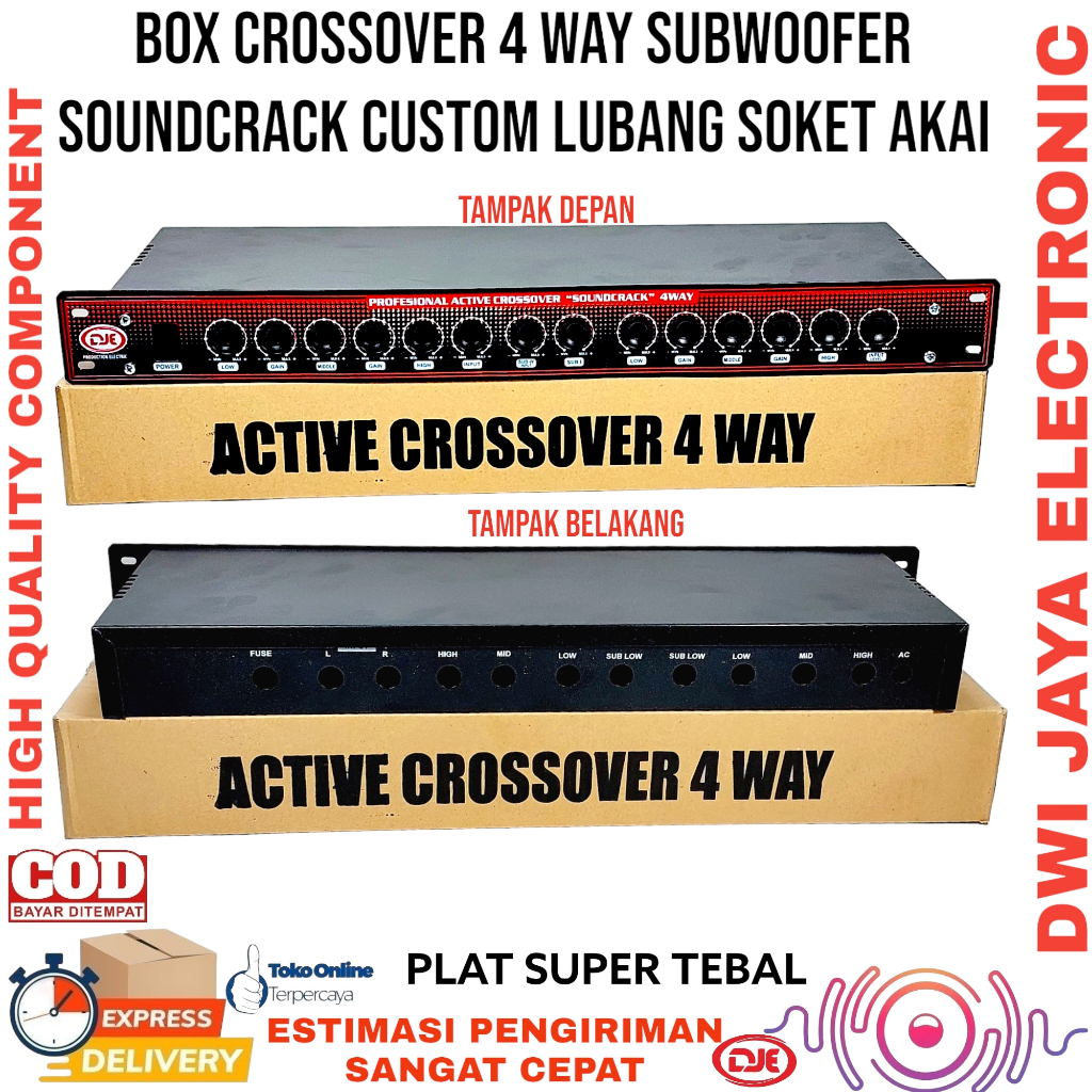 4 WAY AKTIVE CROSSOVER BOX COSTUM 4 way active krosever box | Shopee ...