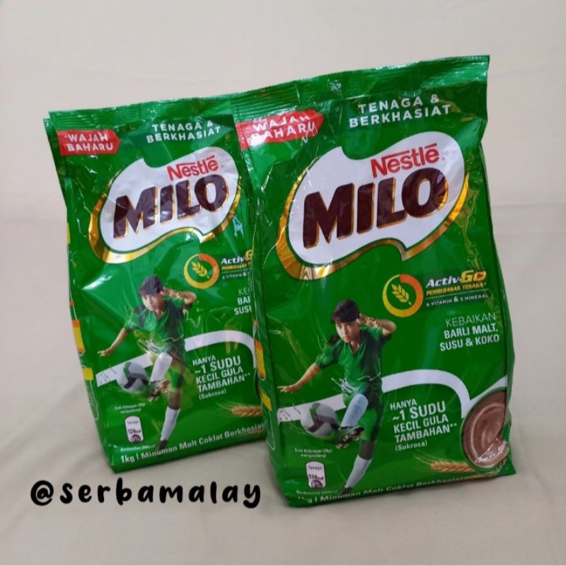 Milo 1kg Malaysia EXP 02.2025 Original (CAN INSTANT) | Shopee Malaysia