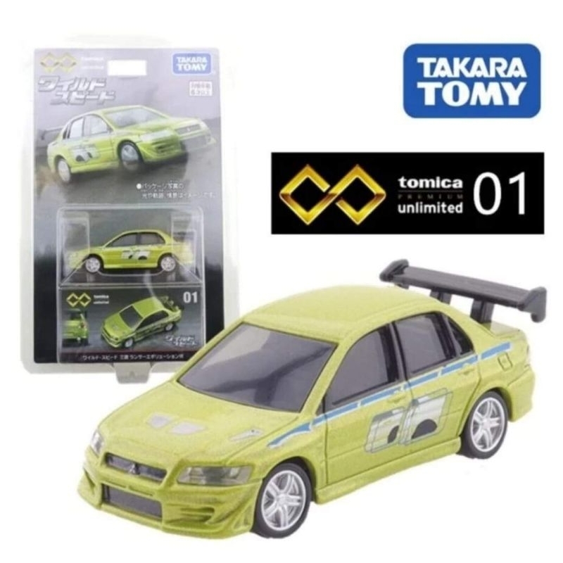 Diecast Takara Tomy 01 MITSUBISHI LANCER EVOLUTION VII FAST FURIOUS ...