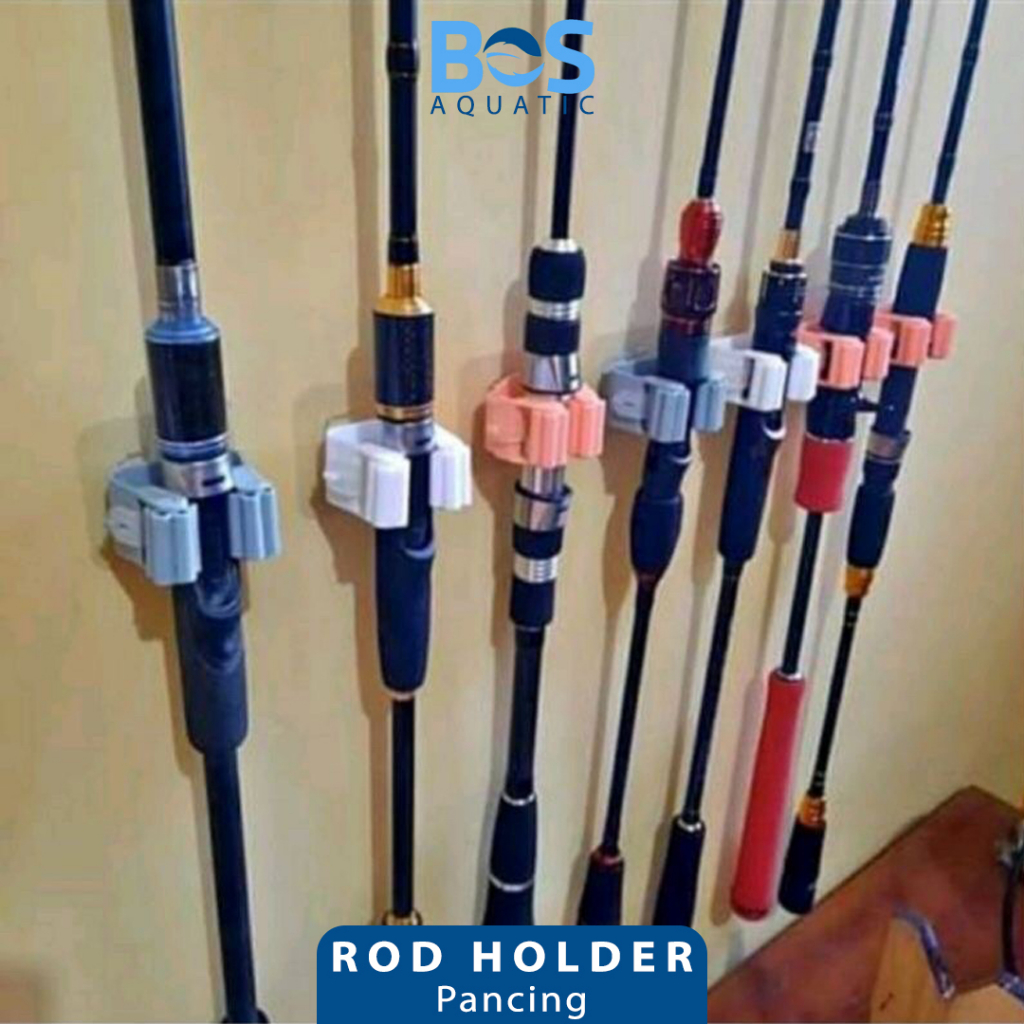 Rod Stand Holder Wall Mounted Fishing Rod Rack | Shopee Malaysia