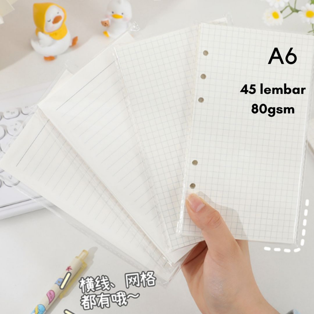 Binder Paper / Loose Leaf A6 (6 Rings) | Shopee Malaysia