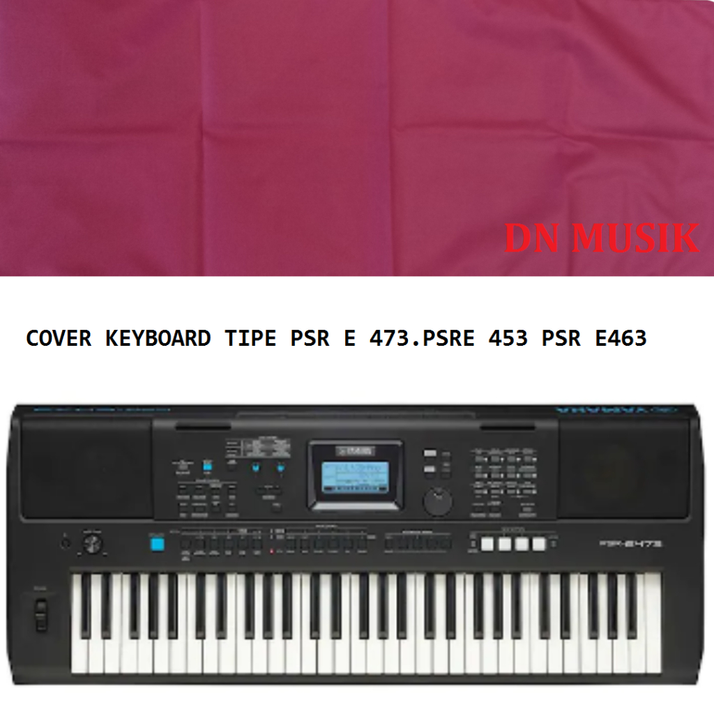 Yamaha PSR E 463 KEYBOARD COVER FULL BLACK | Shopee Malaysia