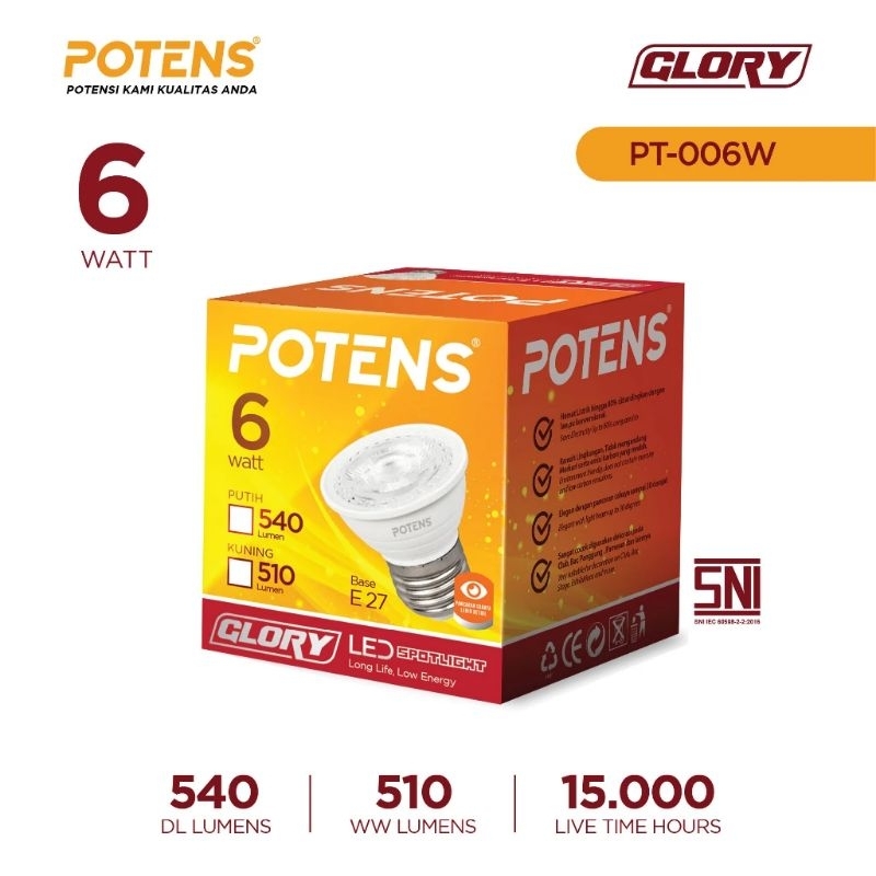 Pt-004w PT-006W Potens Spotlight LED Lamp | Shopee Malaysia