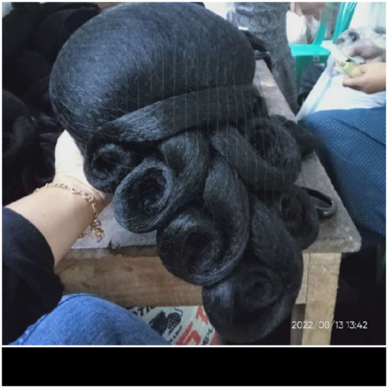 Oval bun/bone bun/long bun. adult size 25 cm long | Shopee Malaysia