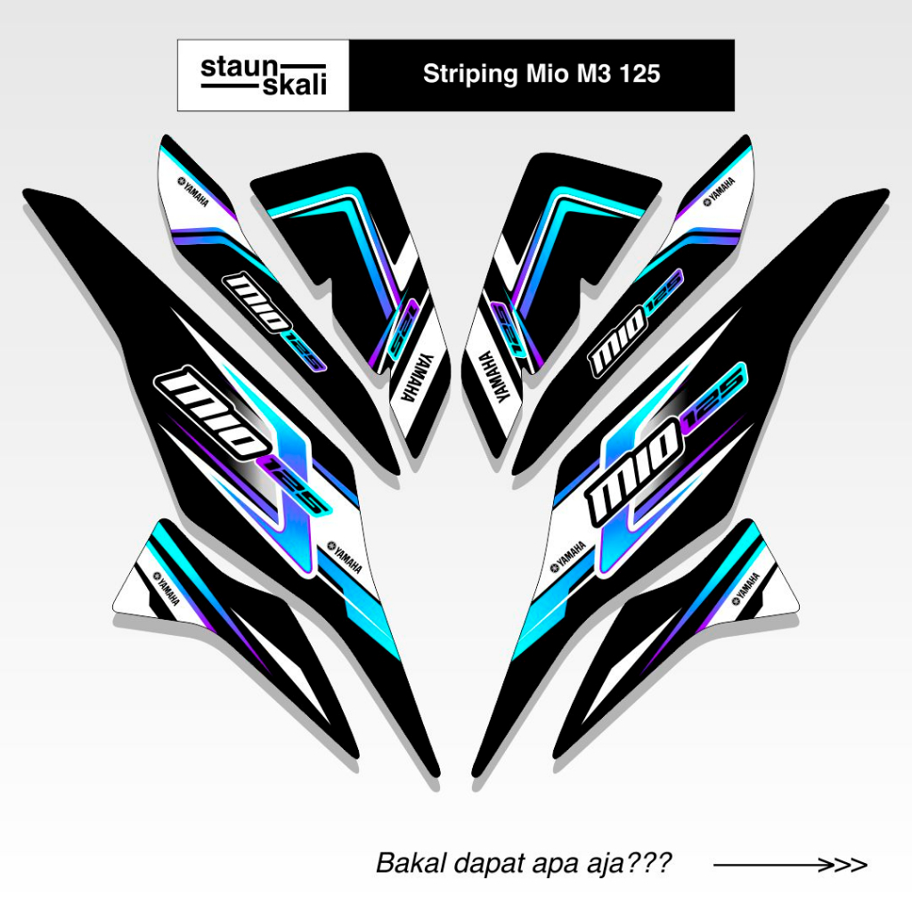 Striping Mio M3 125 Variations (11) Z 125i Yamaha Full Body 2013 2014 ...