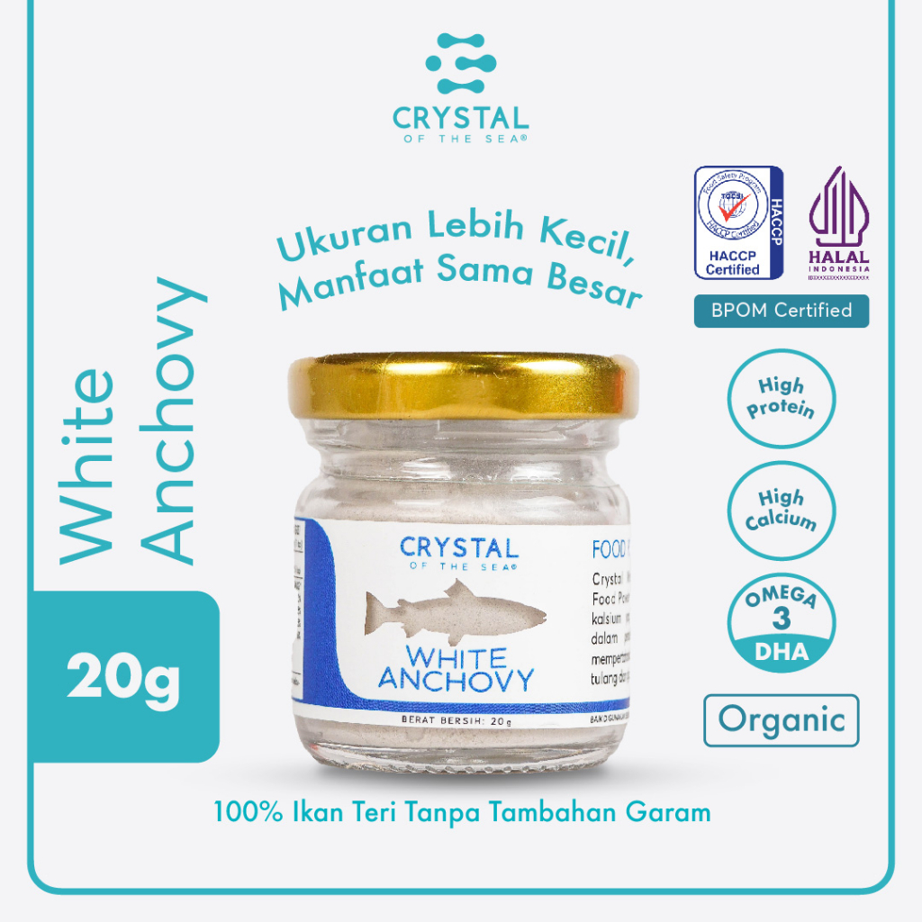 Crystals of the Sea | White Anchovy Powder (20GR) / Rice Anchovy Powder ...