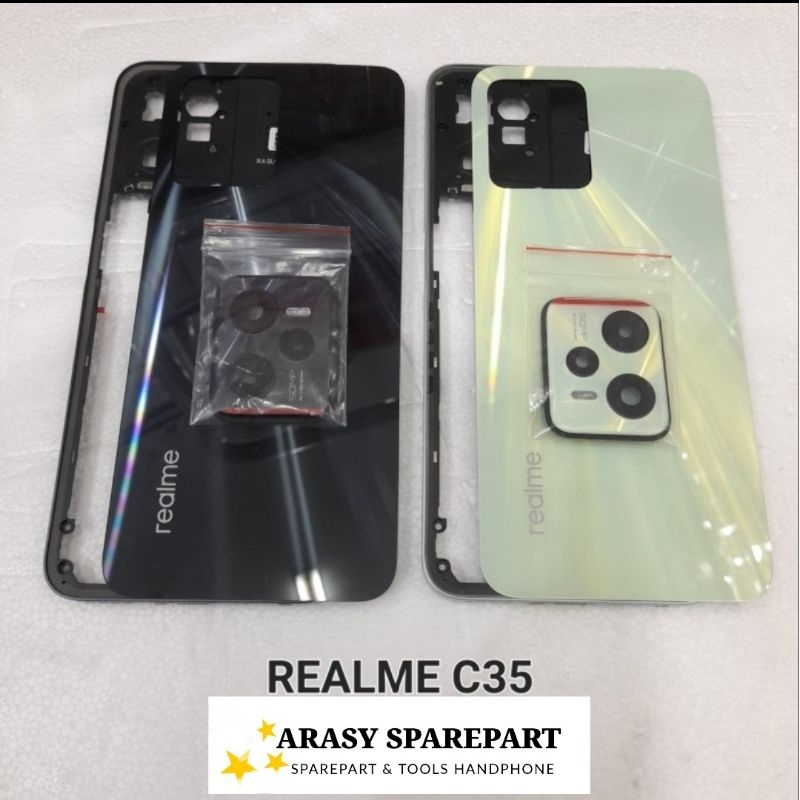 Back Casing Housing Casing Fullset Realme C35 bazel and original ...
