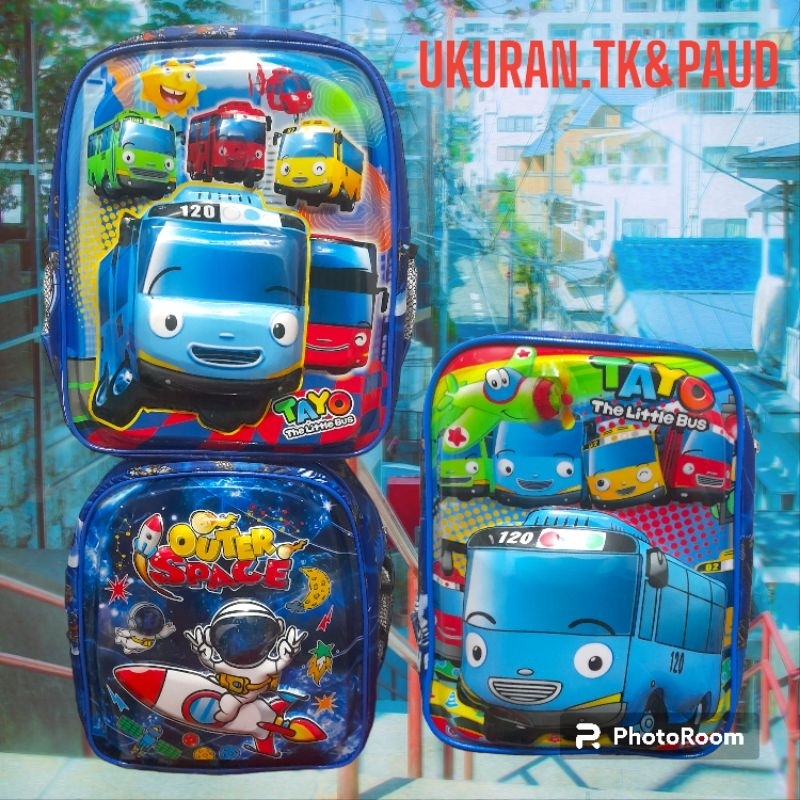 KINDERGARTEN TAYO IMAGE BAG/BACKPACK.&.Preschool | Shopee Malaysia