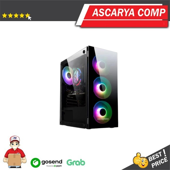 Infinity VESTA V2 FREE 4XFAN RGB - mATX, ATX - TG - Gaming Casing | Shopee Malaysia