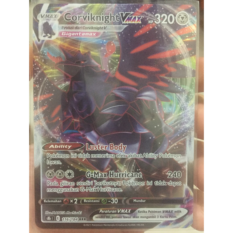 Pokemon CORVIKNIGHT V AND VMAX HOLO INDONESIA CARD | Shopee Malaysia