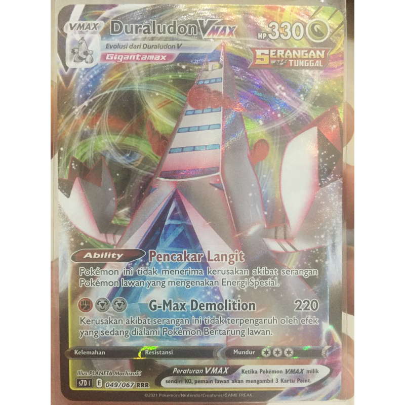Pokemon DURALUDON VMAX RRR INDONESIA HOLO CARD | Shopee Malaysia