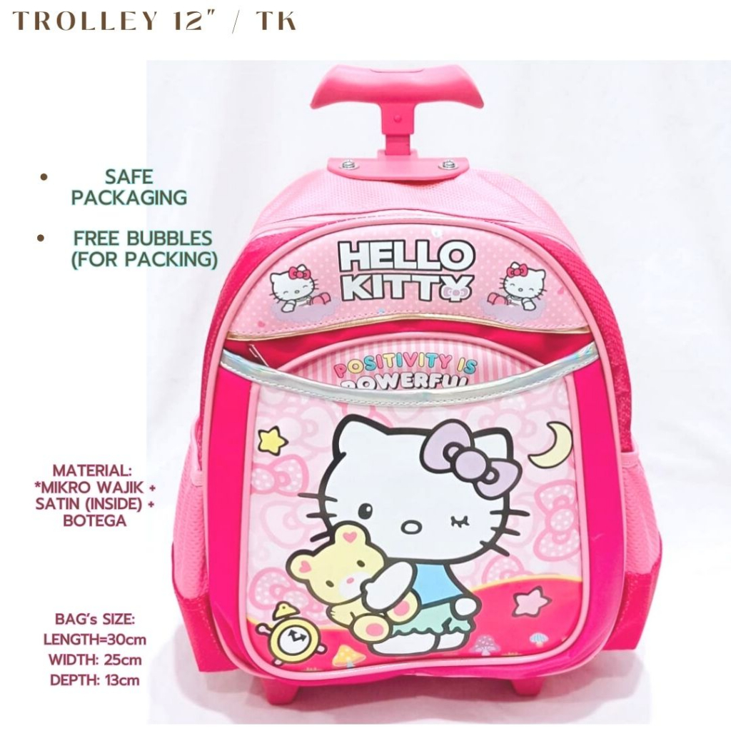 Hello KITTY Kindergarten Trolley / Push Bag / Kindergarten Trolley ...