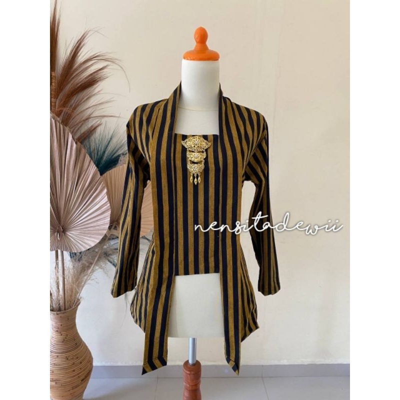 KATUN Lurik Kebaya / Lurik Javanese Shirt - Premium, Prasojo Cotton ...