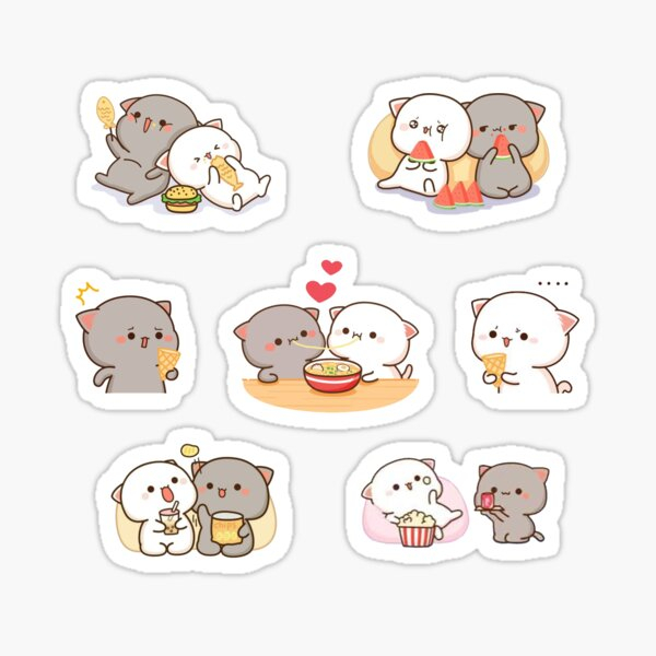 (40Pcs) Sticker Mochi Paint/Neko Glossy And Waterproof | Shopee Malaysia