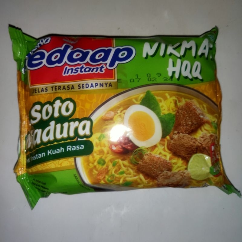 Sedaap Instant Noodles Taste SOTO MADURA Delicious HQQ 82g | Shopee ...