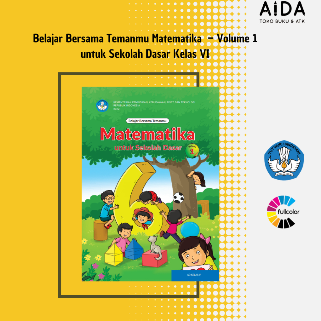 Education book Merdeka Elementary School Mathematics Class 6 Volume 1 ...