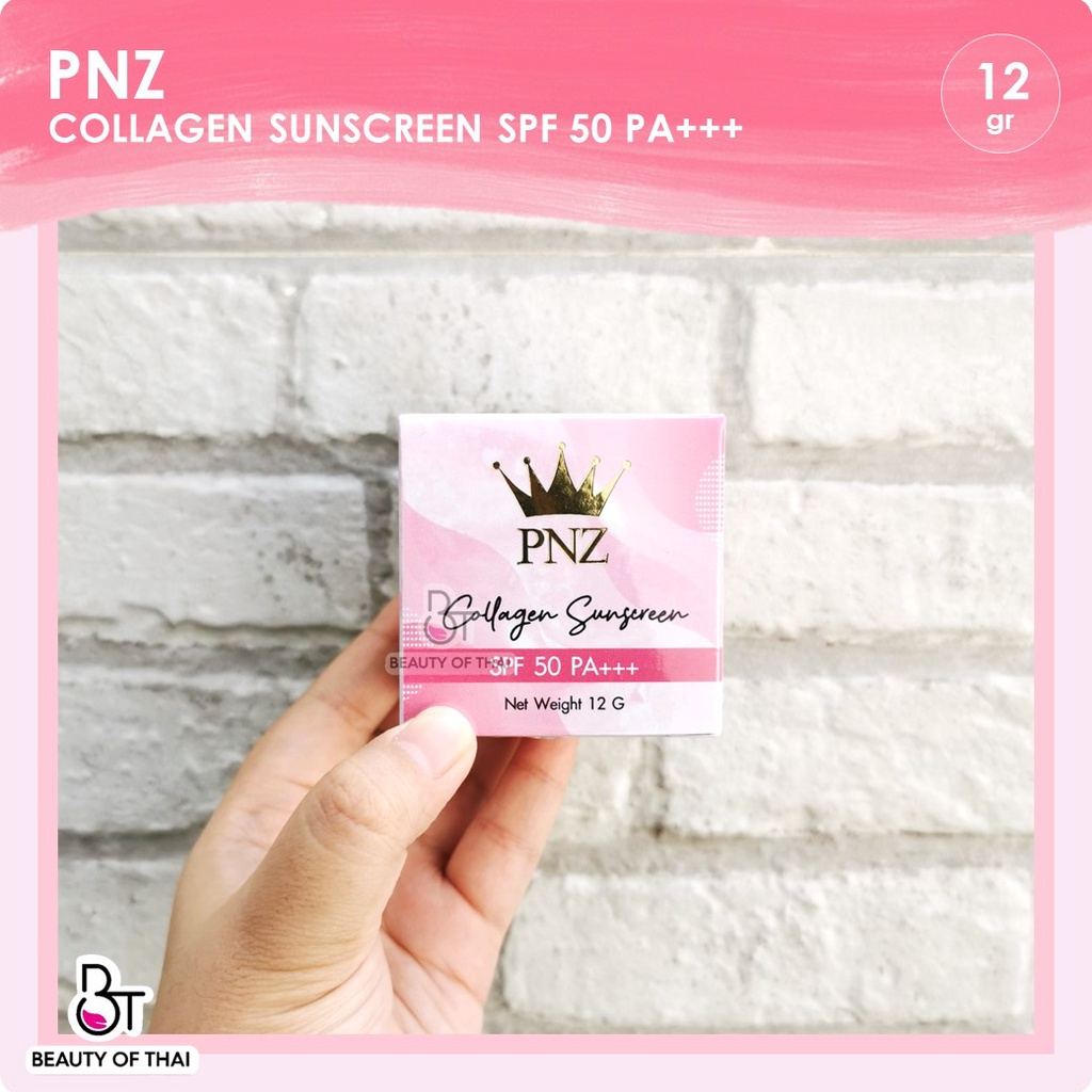Pnz COLLAGEN SUNSCREEN SPF 50PA+++ 12gr - SUNSCREEN THAILAND ORI | Shopee Malaysia